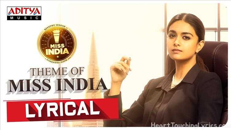 Miss India Theme Song Lyrics - Miss India